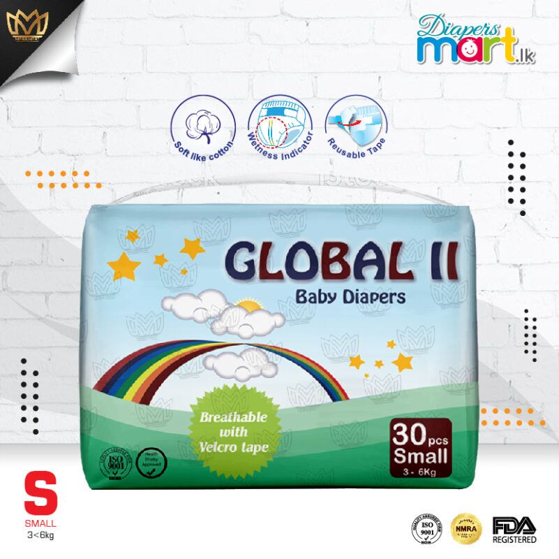 Global II Diaper Tape Small 30pcs - Buy Diapers at Best Prices in Sri ...