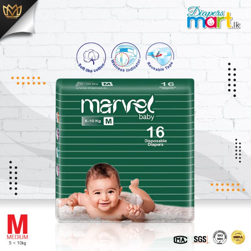 Marvel Baby Diapers - Medium 96 pcs - Buy Diapers at Best Prices in Sri ...