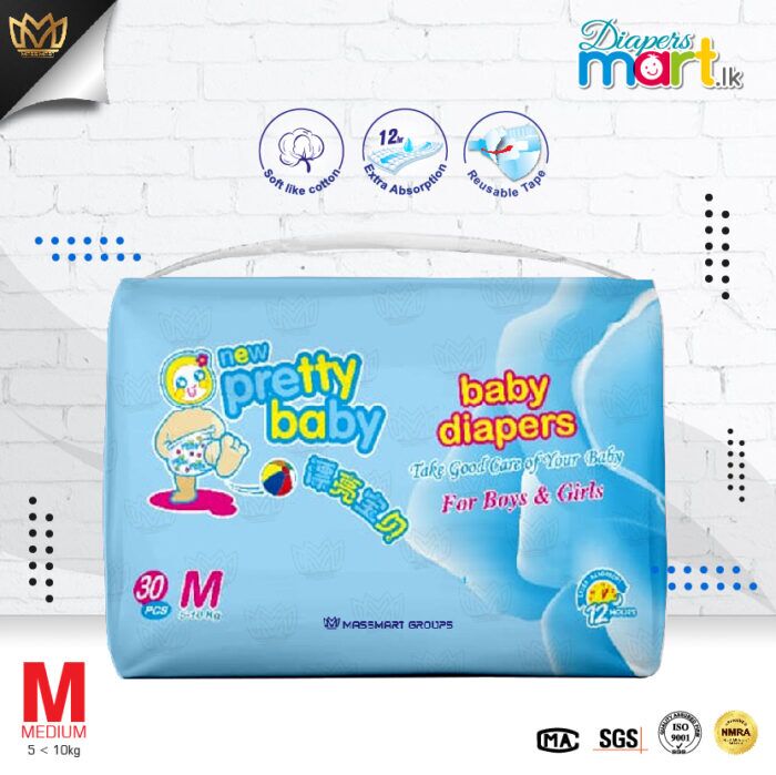 Pretty Baby Diapers Tape - Large 30pcs - Buy Diapers at Best Prices in ...