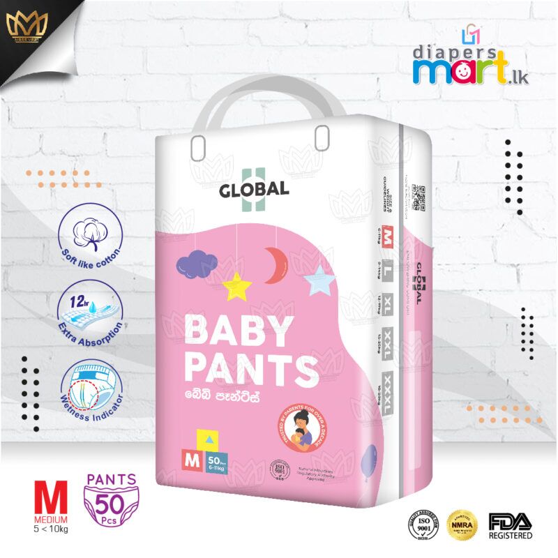 Global Diaper Pants – Medium 50pcs. - Buy Diapers at Best Prices in Sri ...