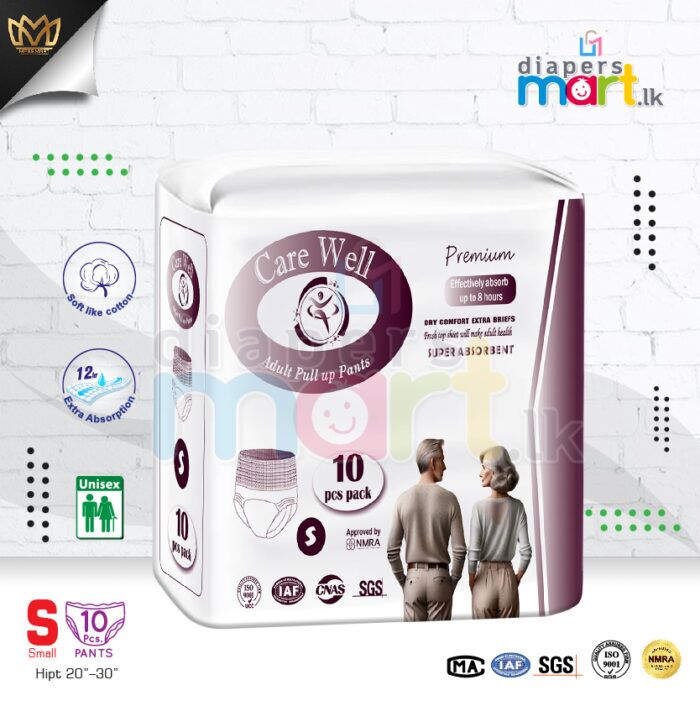 Carewell Adult Diaper Pant - Small 10 pcs - Buy Diapers at Best Prices ...